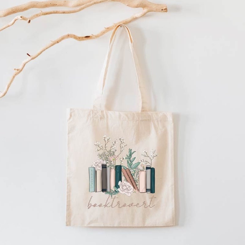Reading Tote Bag - Etsy