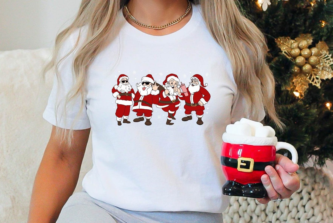 Santa Gangs Shirt, Christmas Celebration Gang Shirt, Santas With ...