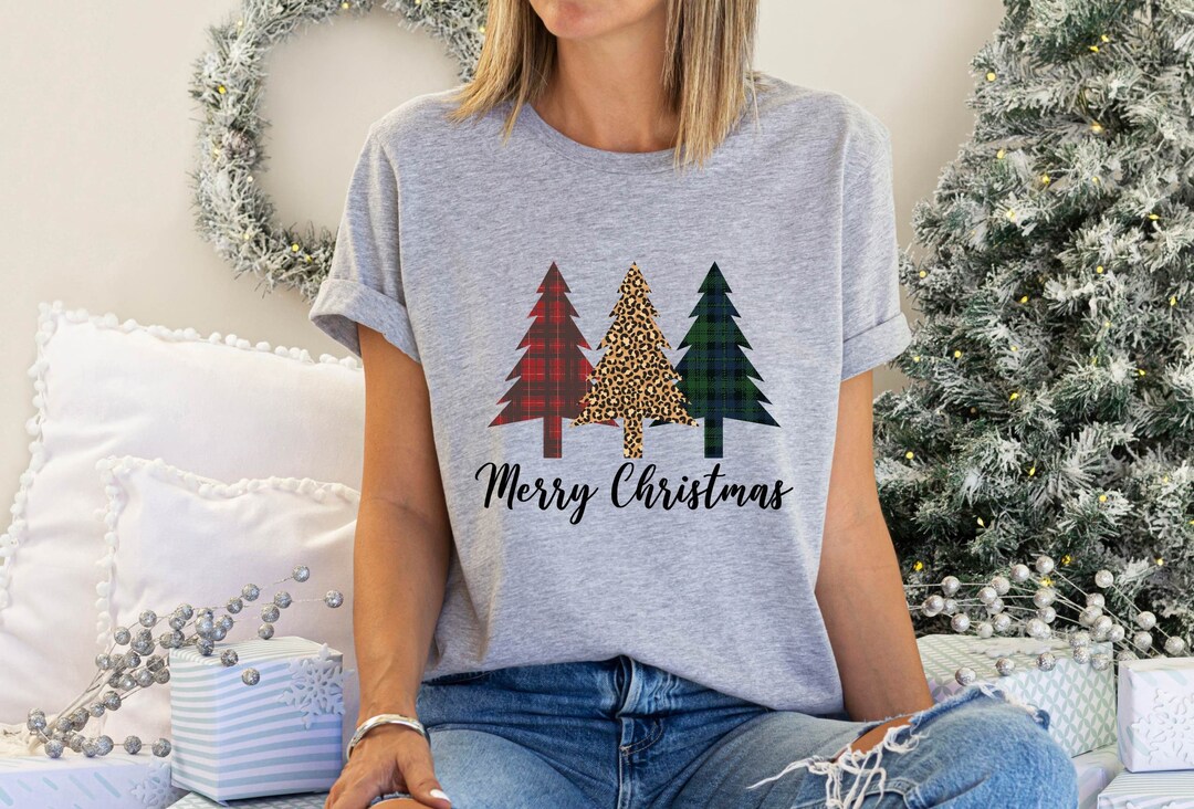 Merry Christmas Trees Shirt, Christmas Shirt, Christmas Shirts for ...