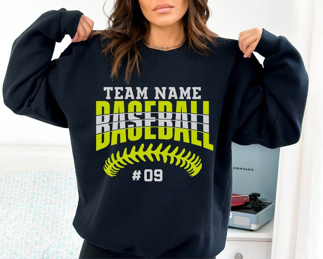 Custom Baseball Hoodie, Personalized Baseball Sweatshirt, Baseball Team ...