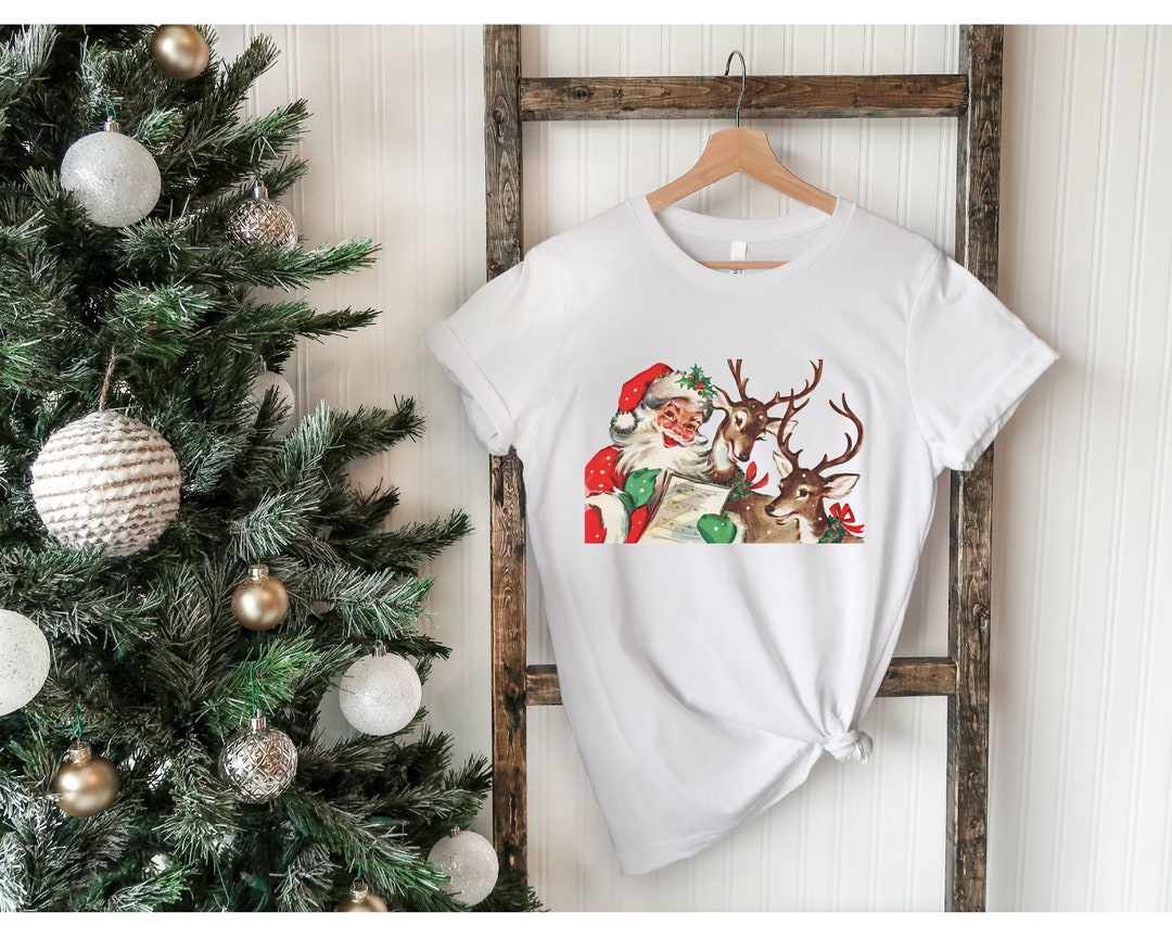 Christmas Santa Shirt, Retro Santa Shirt, Christmas Gift, Retro ...