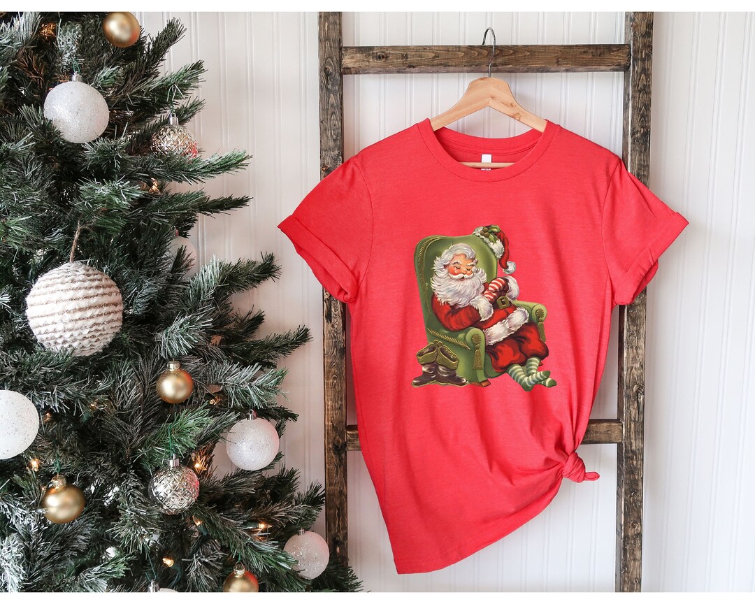 Christmas Santa Shirt, Retro Santa Shirt, Christmas Gift, Retro ...