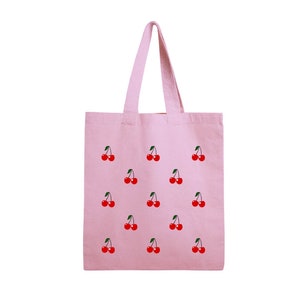 Cherry Tote Bag, Cherry Lover Gift, Spring Tote Bag, Summer Bag, Eco ...