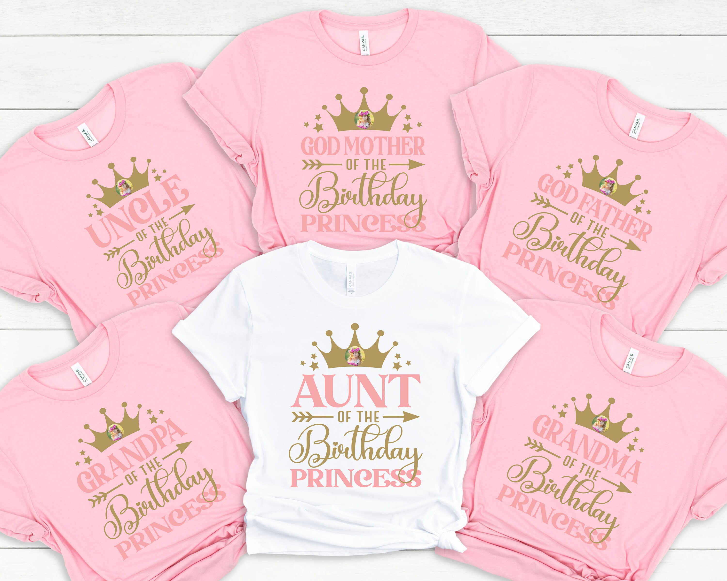 Custom Birthday Princess Shirt Custom Family Birthday Shirt - Etsy