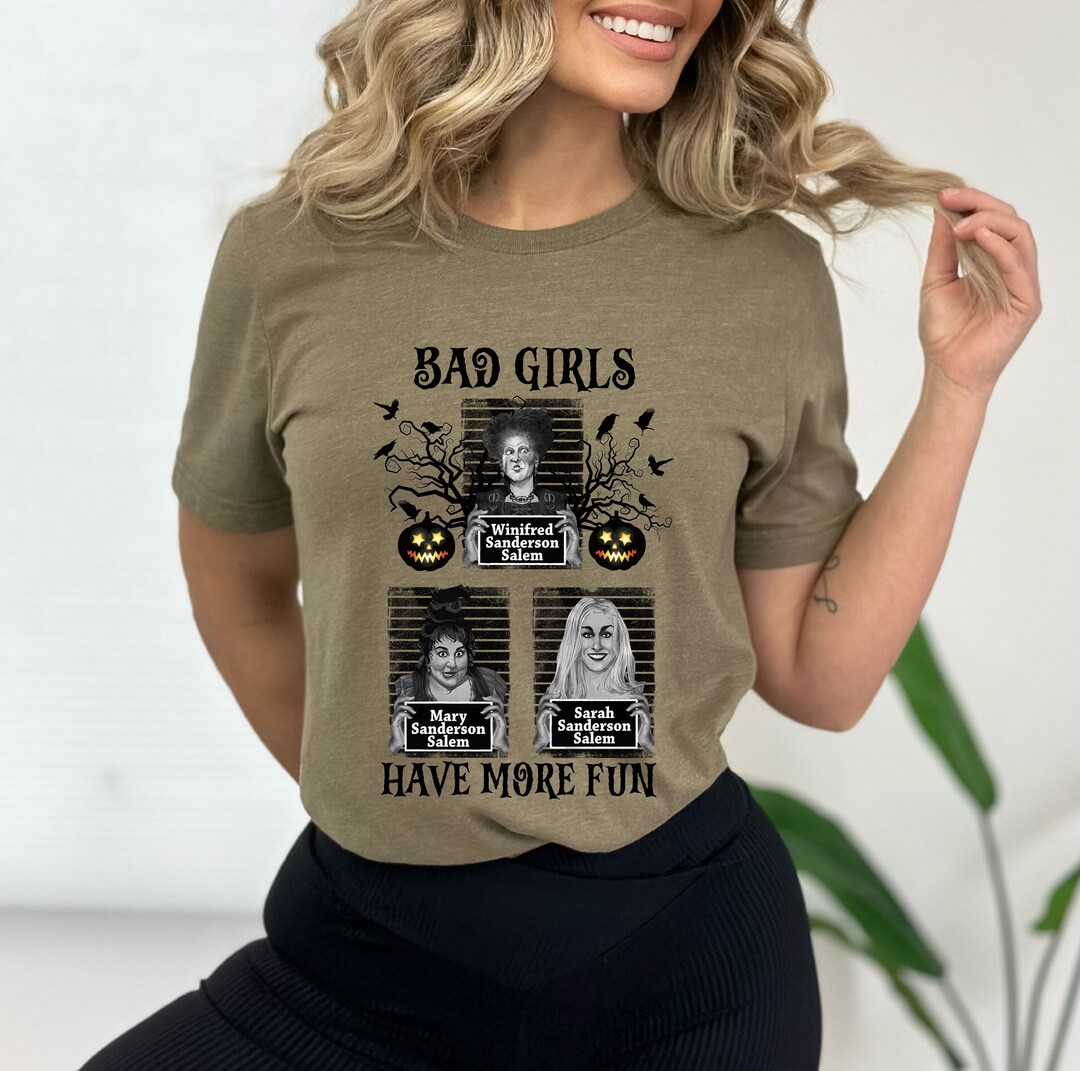 Horror Mugshot Shirt, Bad Girls Have More Fun Shirt, Horror Movie Gift ...
