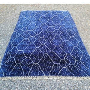 Blue Moroccan Rug - Etsy