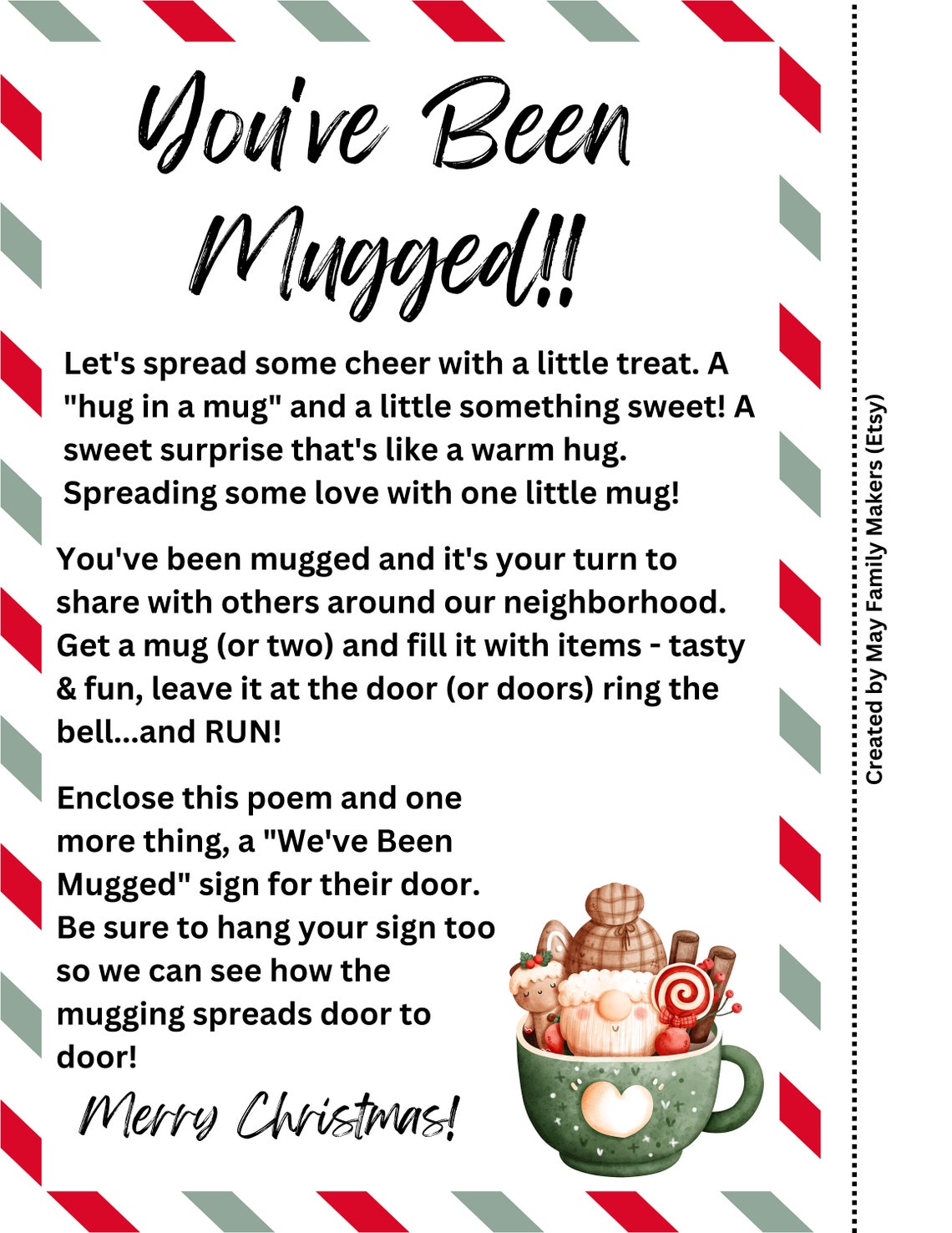 You've Been Mugged Printable, Mugged Printable, Mugging Printable ...