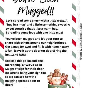 You've Been Mugged Printable, Mugged Printable, Mugging Printable ...