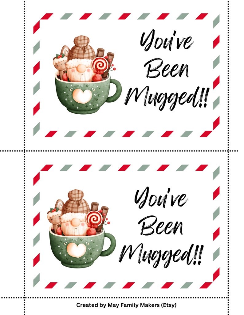 You've Been Mugged Printable, Mugged Printable, Mugging Printable ...