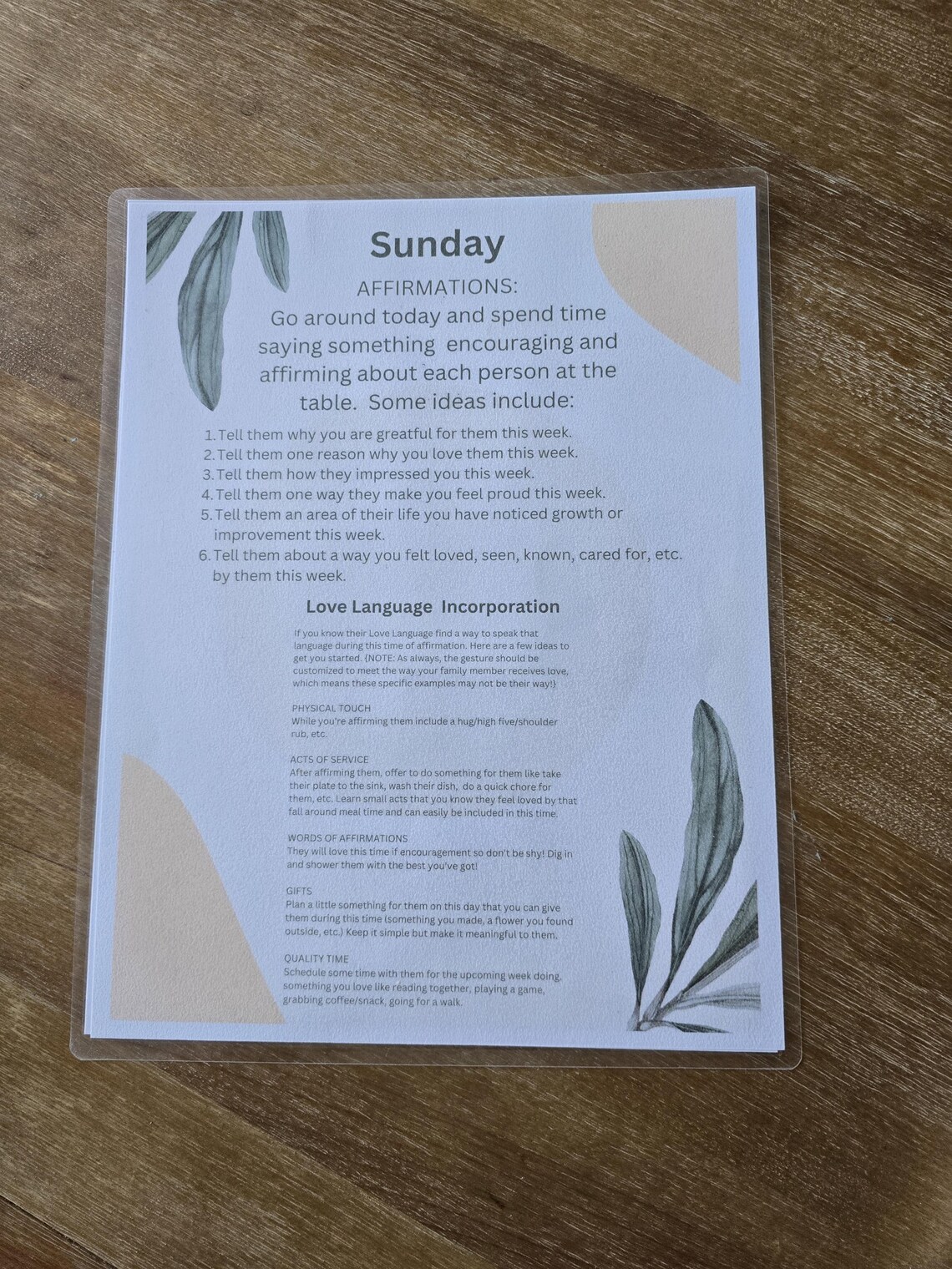 Family Table Talk Printable in Citrus, Faith Based Table Talk Questions ...