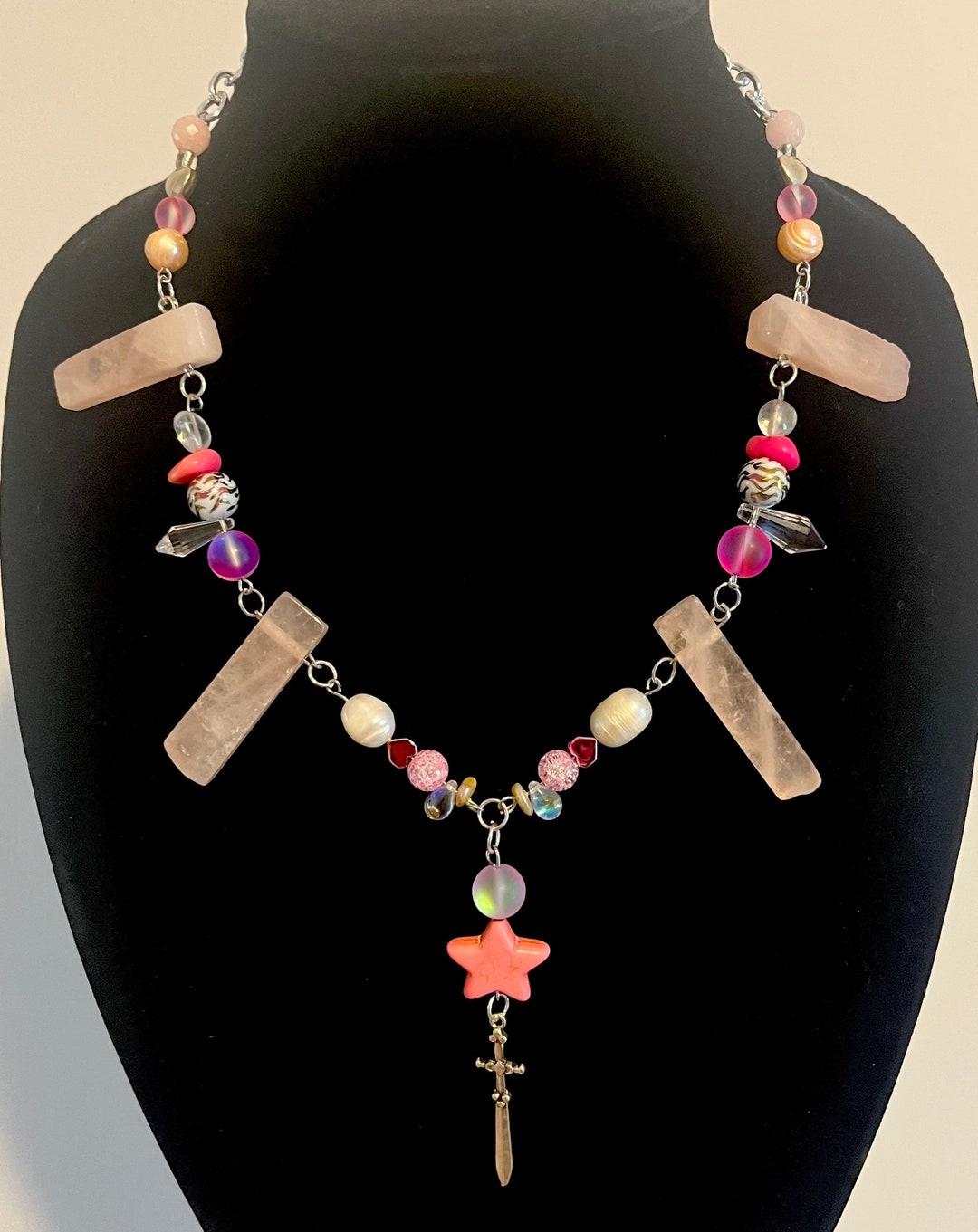 Rose Quarts Steven Universe Necklace - Etsy