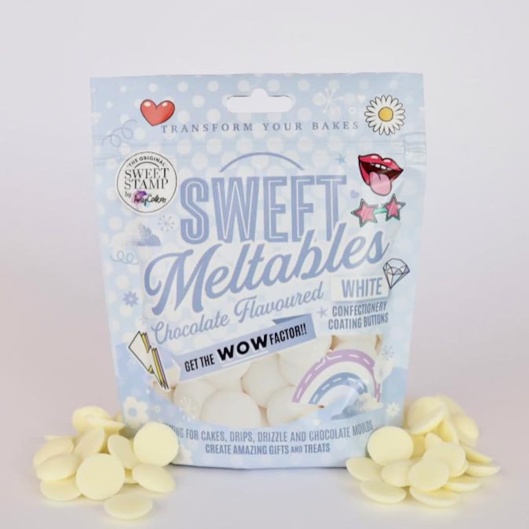 Sweet Stamp Sweet Meltables - White 180g Chocolate, Tempered Chocolate ...