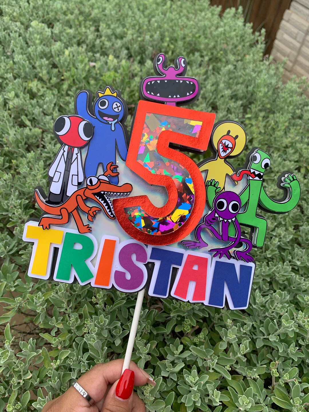 Rainbow Friends Cake Topper - Etsy