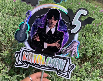 Wednesday Addams Cake Topper - Etsy