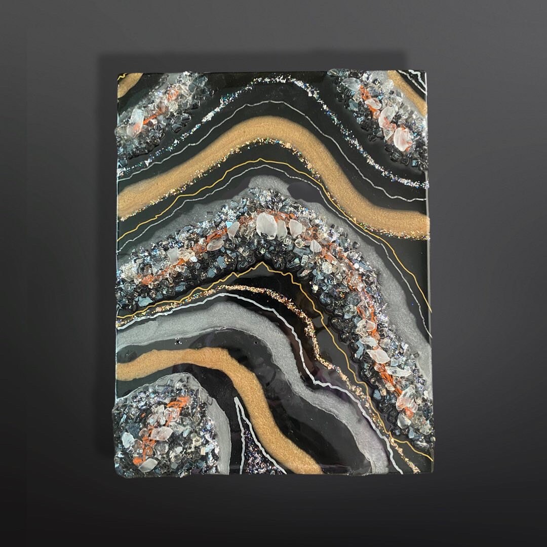 Crystal Infused Light up Geode Art Piece - Etsy