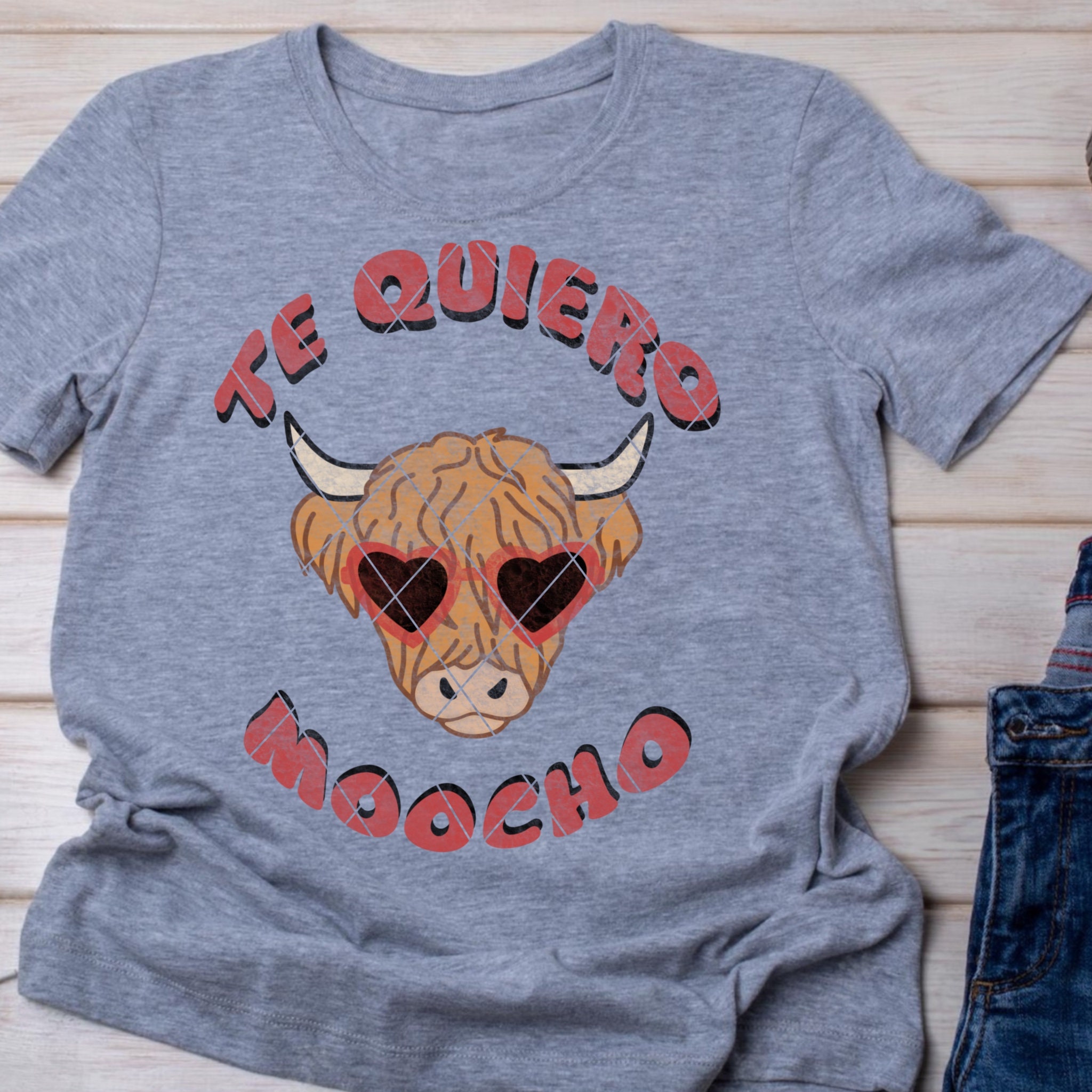 Te Quiero Moocho Png, Distressed Valentin Svg, San Valentin Tshirt ...