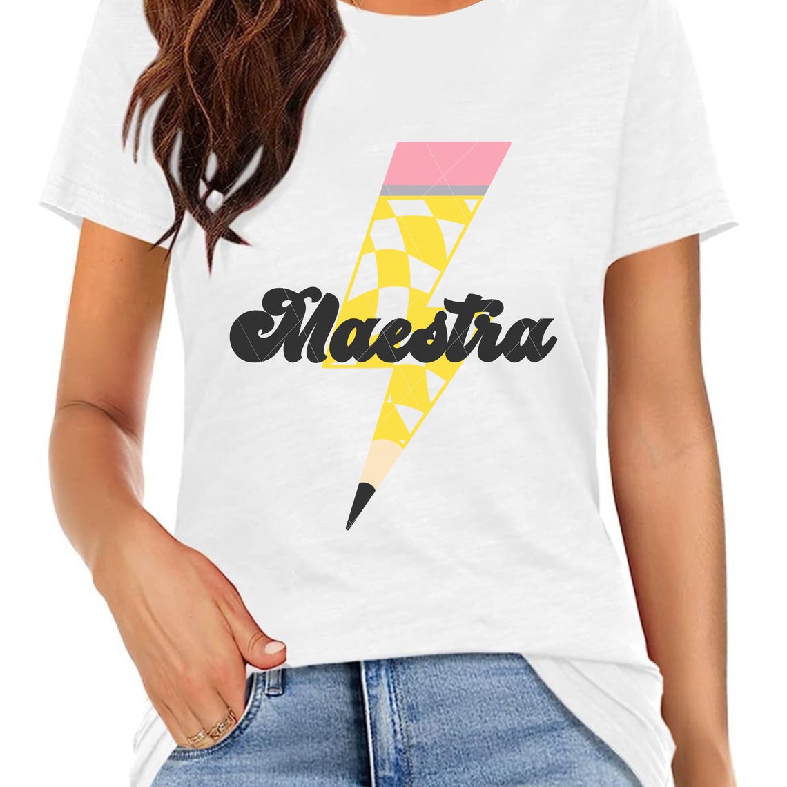 Maestra Png, Retro Teacher Spanish Svg, Maestra Sublimation, Maestra Camisa, Spanish Teacher ...