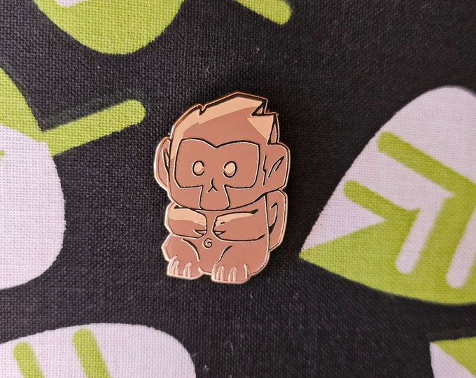 LMK: Stone Monkey Mini Enamel Pin - Etsy