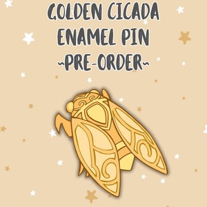 LMK: Golden Cicada Enamel Pin PRE-ORDER - Etsy