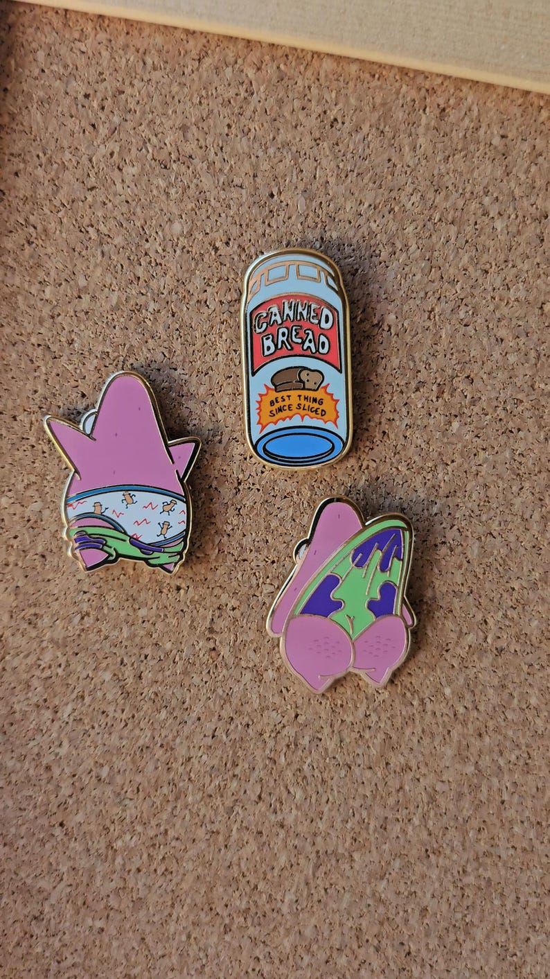 Canned Bread | Enamel Pin - Etsy