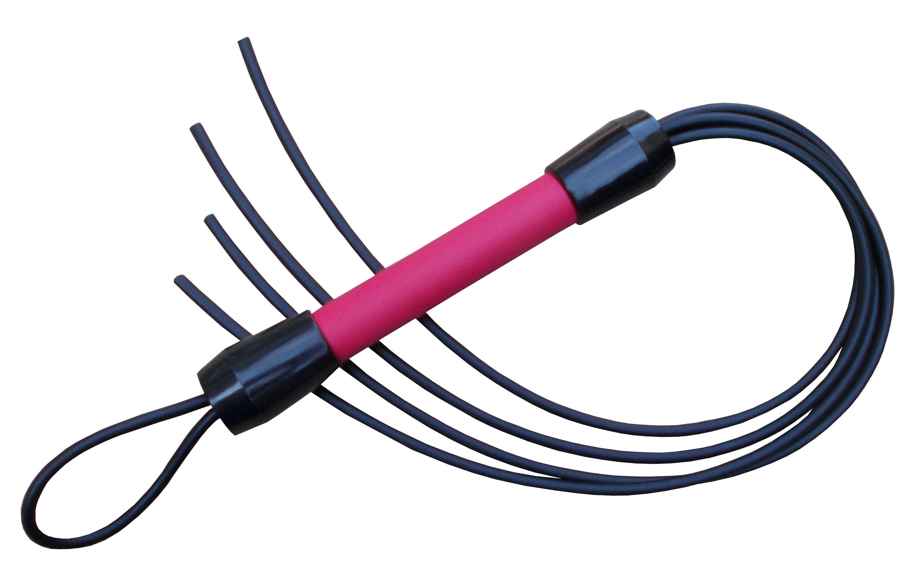 Rubber Strap With 4 Tails SM Whip With Red or Black Handle - Etsy