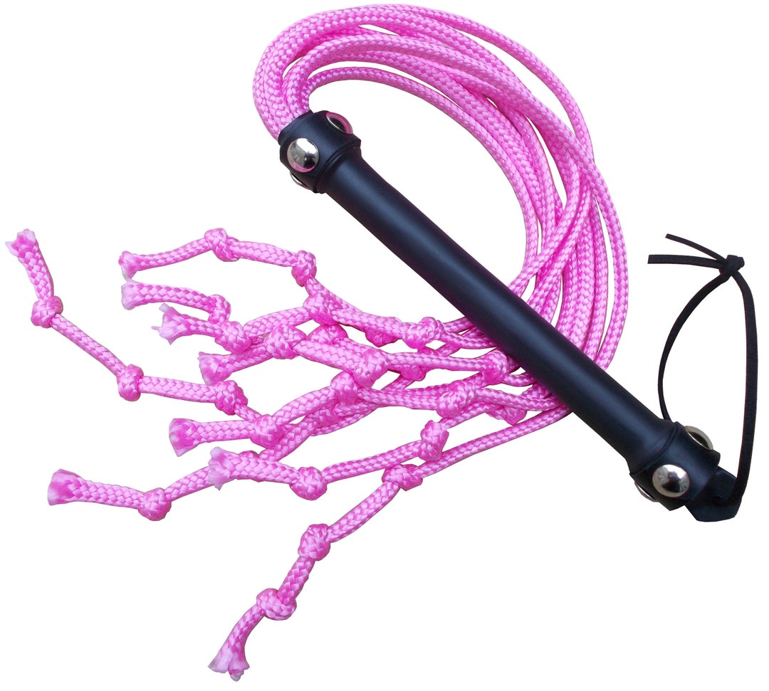 Pink 9 Tails Knot Whip BDSM Rope Whip AP-31.1 - Etsy