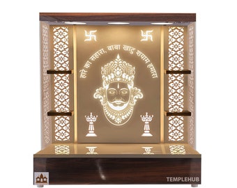 Wooden Temple White LED Light for Home and Office Home Temple Puja ...