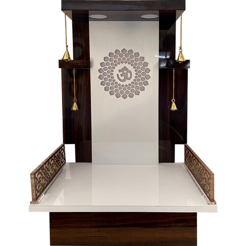 Wooden Designer Temple for Home With LED Lights for Home and - Etsy