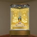 Templehub Customized Corner Mandir , Corner Brown LED Light Temple for ...