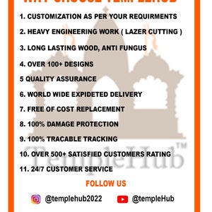 Templehub Customized Corner Mandir , Corner Brown LED Light Temple for ...