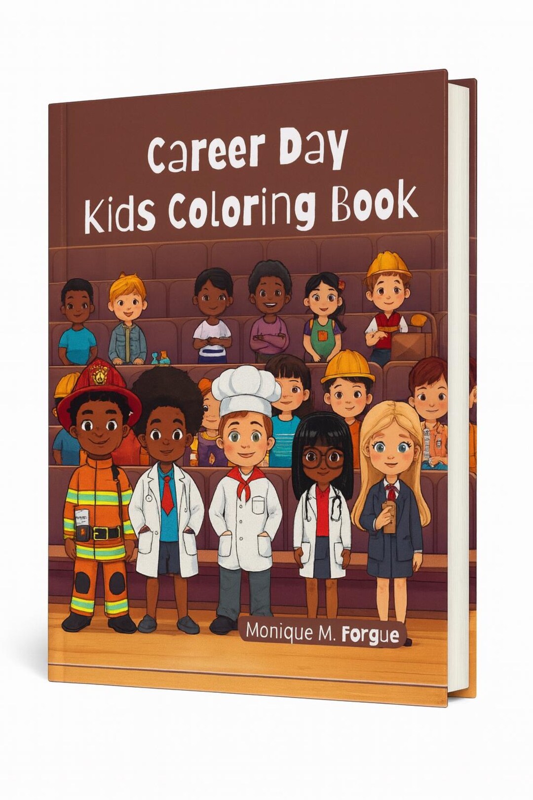 Career Day Kids Coloring Book With Puzzle: Handmade Educational Art ...