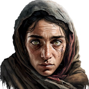 Afghan Women Portraits Set of 5 Vector Illustrations - Etsy