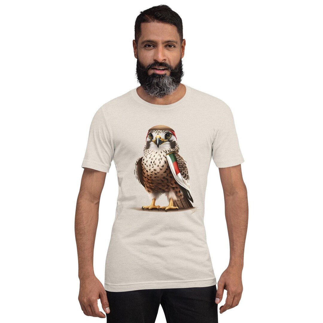 Cute Falcon UAE Mascot Unisex T-shirt – Adorable Emirati Graphic Tee - Etsy