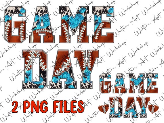 Game Day Football Bundle Png Game Day Football Png Football - Etsy