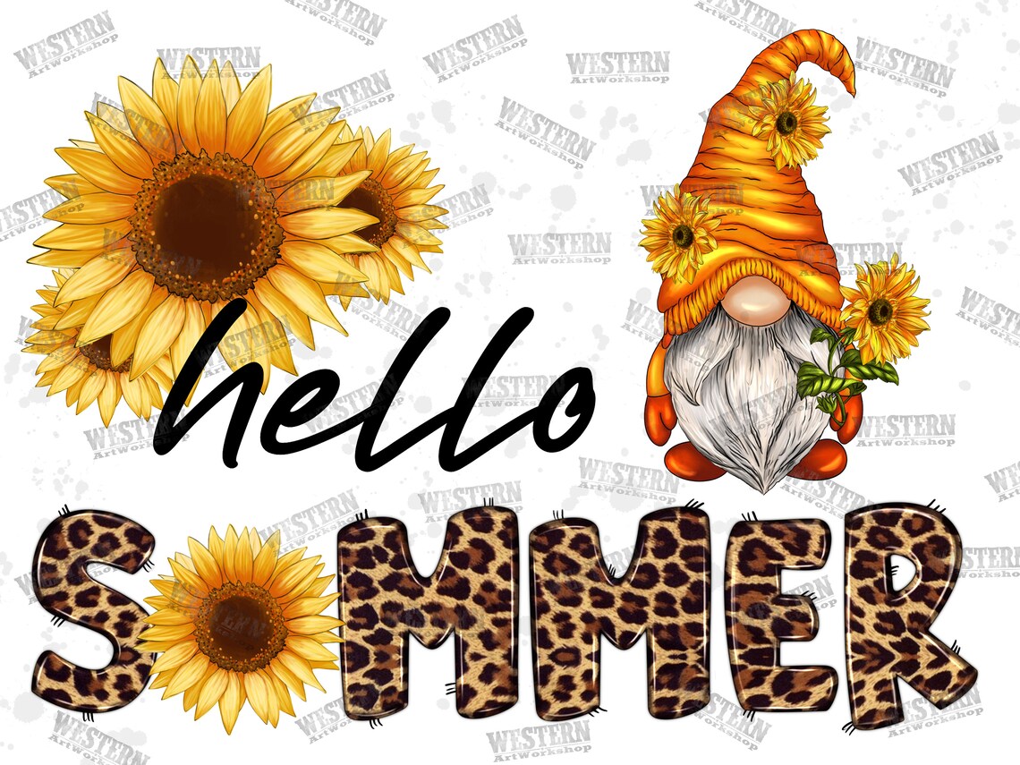 Hello Summer Gnome Png Summer Gnomes Png Sublimation Design - Etsy