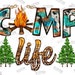 Camp Life Png Sublimation Design, Campfire Png, Leopard and Cowhide ...