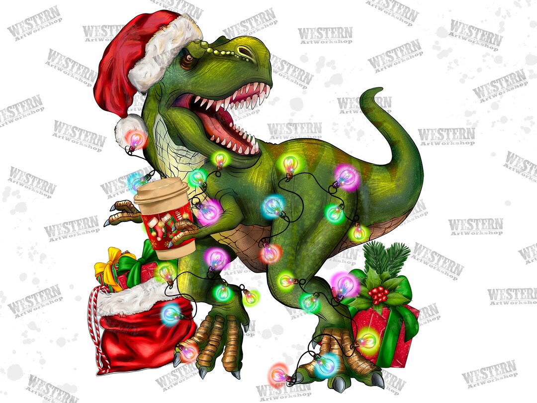 Christmas T Rex Png, Merry Christmas Png, Christmas T-rex Png ...