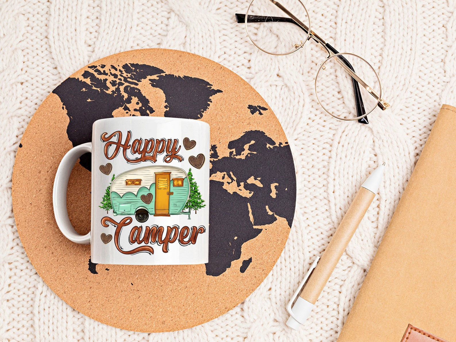 Happy Camper Sublimation Png Camp Life Png Caravan Png - Etsy