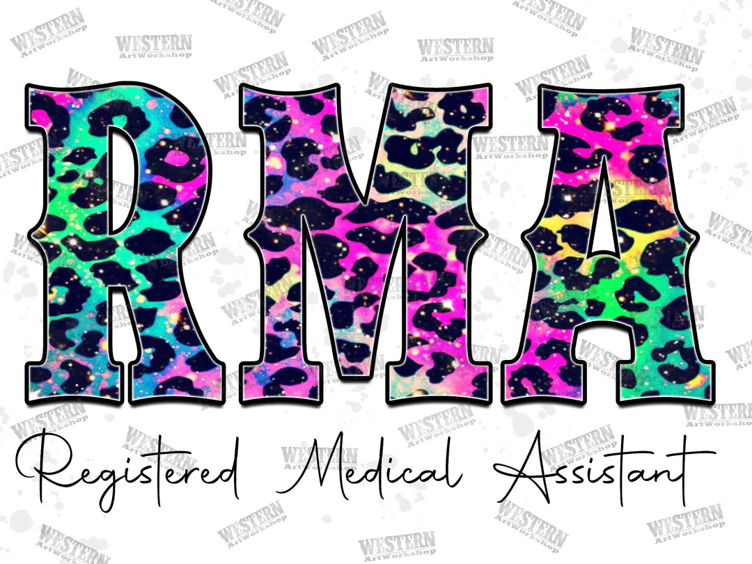 Registered Medical Assistant RMA Png, Sublimation Design, DIGITAL ...