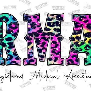 Registered Medical Assistant RMA Png, Sublimation Design, DIGITAL ...