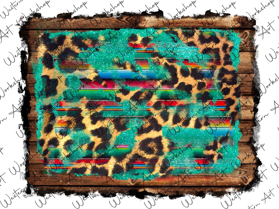 Western Turquoise Leopard Background Png, Western Background Png ...