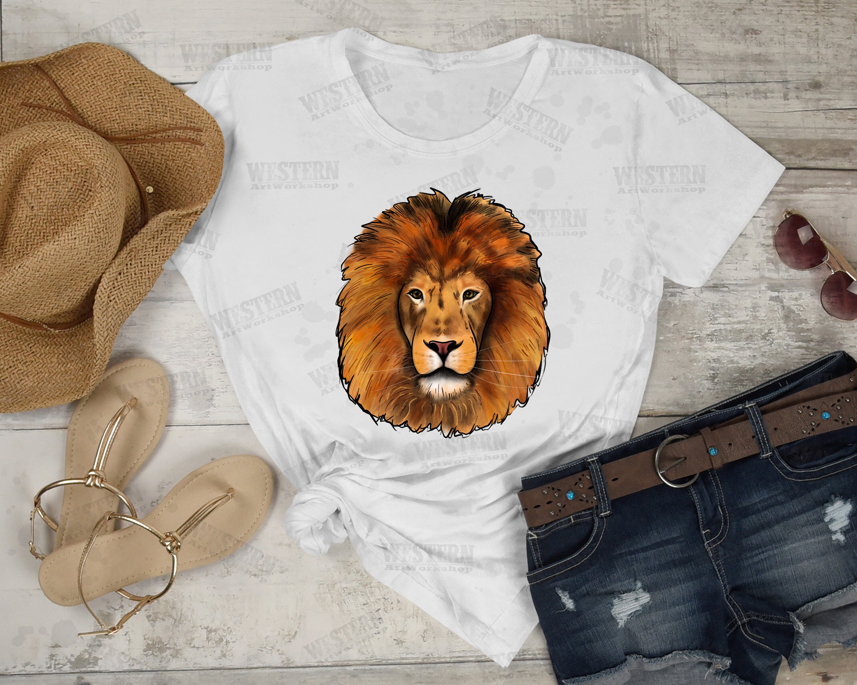 Lion Sublimation Png Watercolor Lion Design Cute Lion Png - Etsy