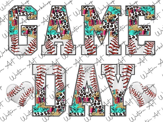 Game Day Baseball Png Game Day Sublimation Design Trending - Etsy