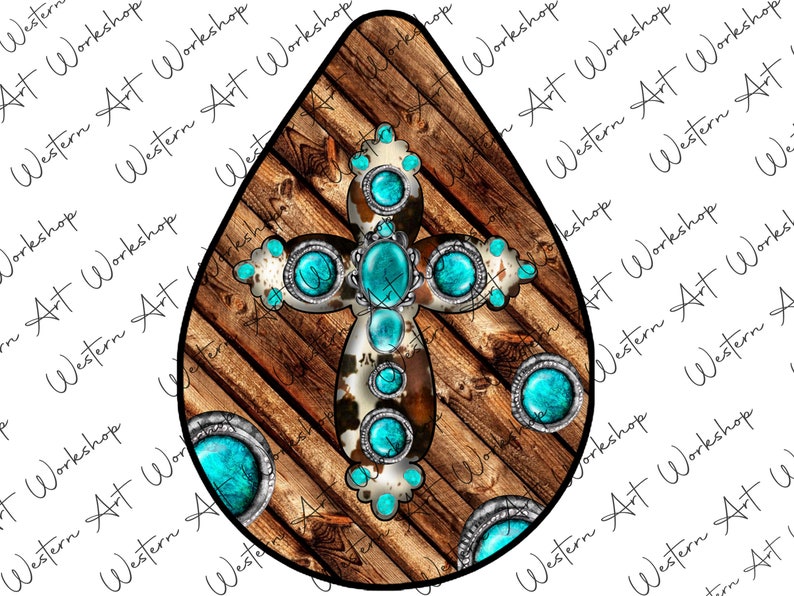 Western Cross Teardrop Design Bundle Png Cross Png Cross - Etsy
