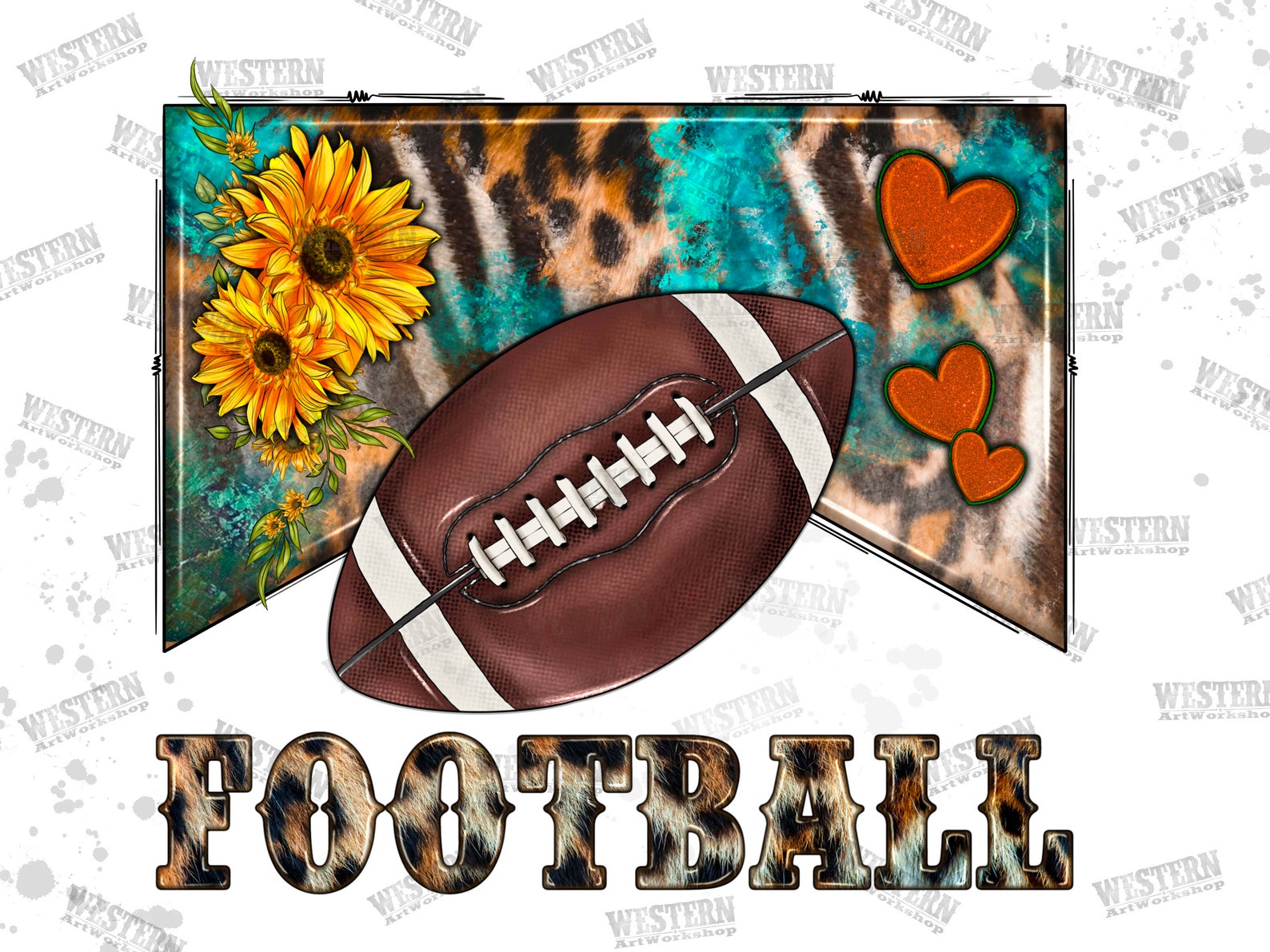 Football Png Sunflower Football Design Png Football Design - Etsy