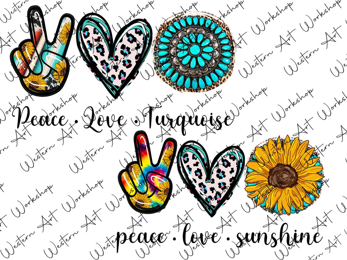 Peace Love Bundle Png Peace Love Cow Png Peace Love Horses - Etsy