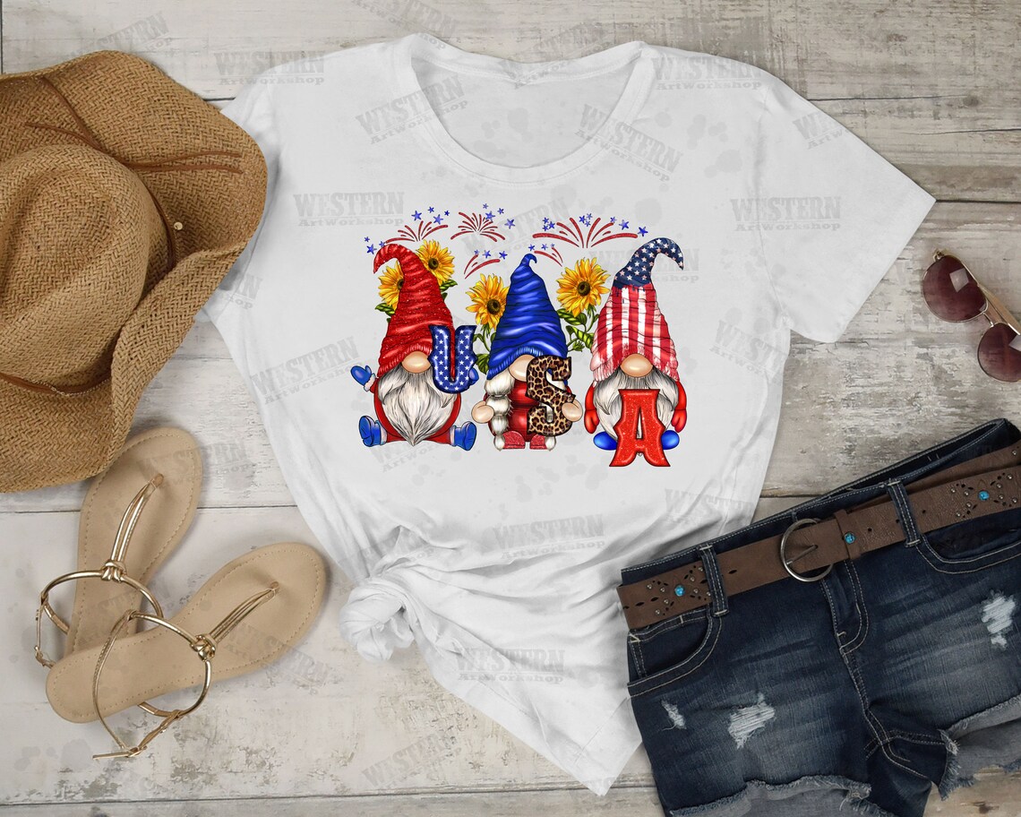 4th of July Gnome Png America Independence Day Gnome Png - Etsy