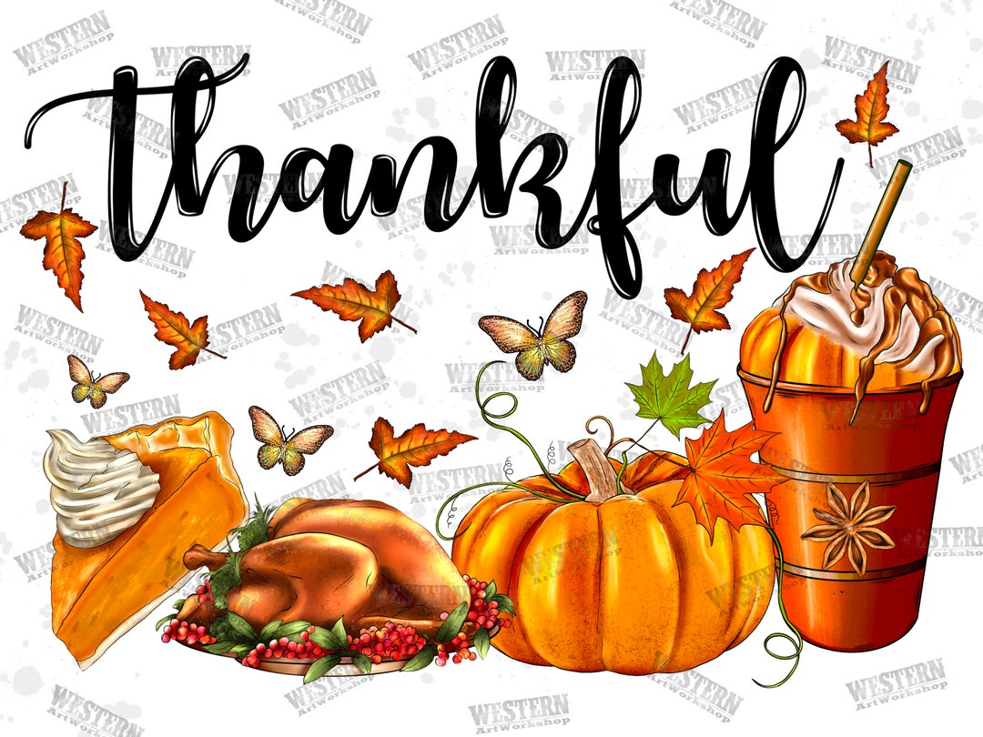 Thankful PNG, Pumpkin Pie Thanksgiving Bible Turkey Sweater Leaves Fall ...