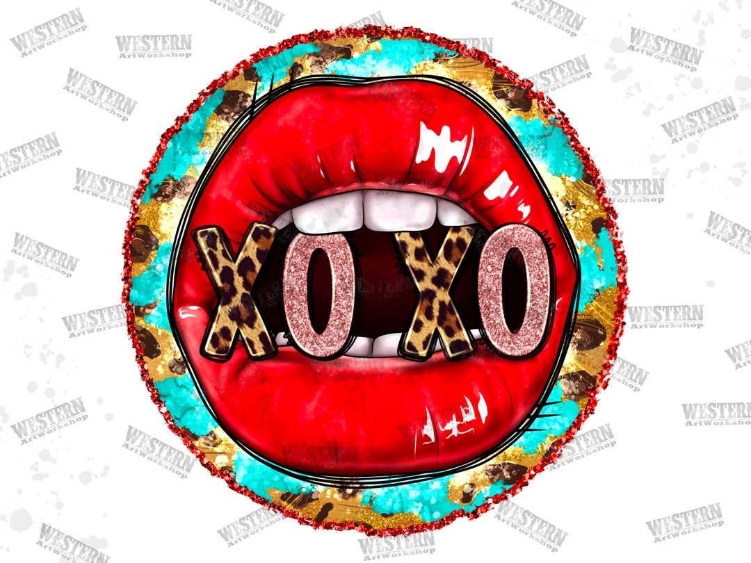 Xoxo Lips Png Sublimation Design,valentines Day Png,valentines Lips Png,lip Sublimation Design ...