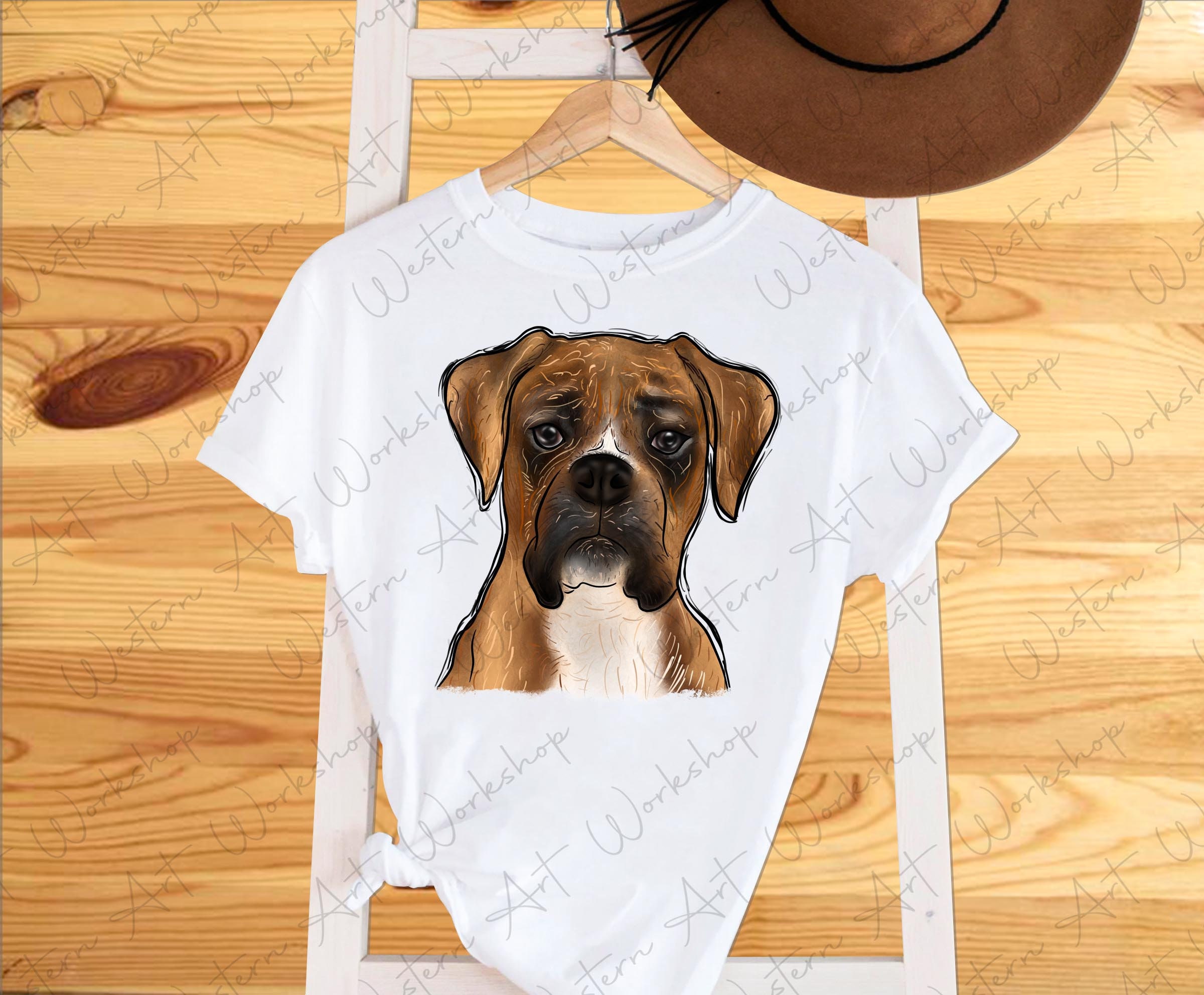 Boxer Dog Sublimation Design Boxer Png Watercolor Boxer Png - Etsy